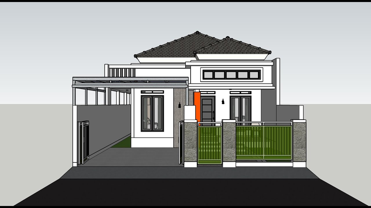 Desain Rumah Type 68 Di Lahan 8 x 18 M (1) - YouTube