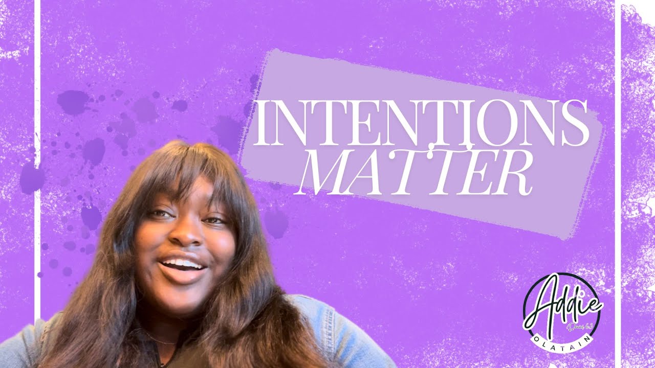 Intentionality MATTERS - YouTube