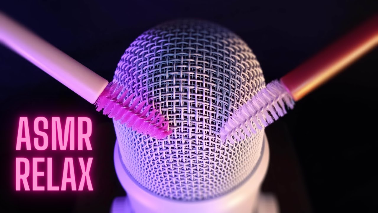 ASMR SLEEPY RELAXATION SPA ON MICROPHONE, BRUSHING, NO TALKING! ASMR QXZXQ - YouTube