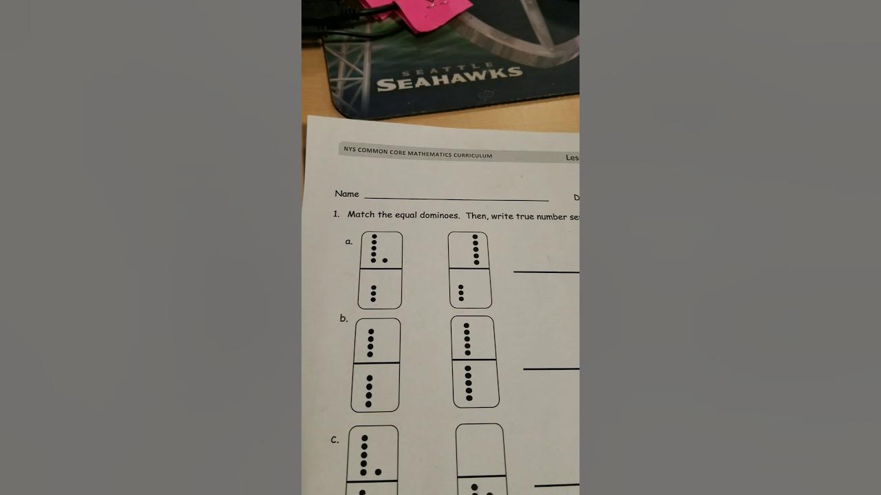 EngageNY: 1st grade, Module 1, Lesson 17 HW - YouTube