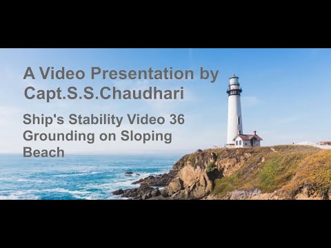 Ship's Stability Video 36 - Grounding on Sloping beach - YouTube
