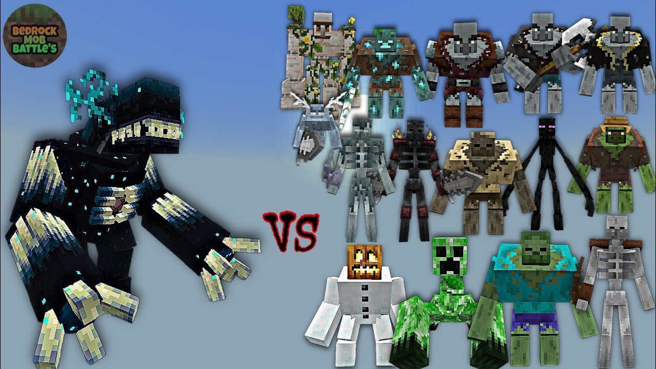 Remake Commanded Warden vs Mutant Creatures | Minecraft Bedrock | Mob ...