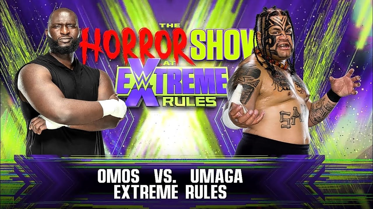 WWE FULL MATCH - Omos Vs Umaga - The Horror Show Extreme Rules - YouTube