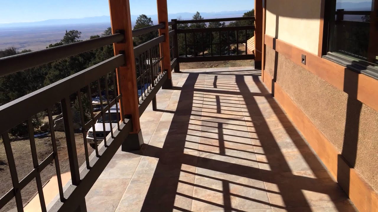 Railings and Tile on the Second Floor Veranda - YouTube