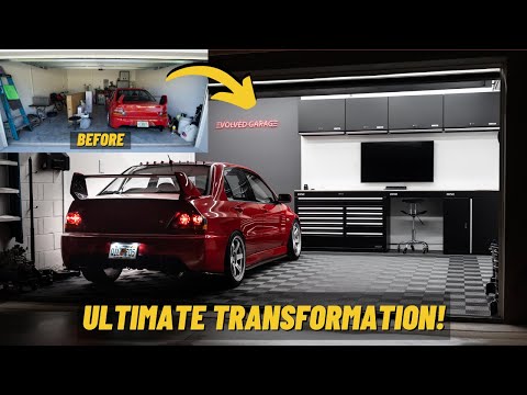 Ultimative Umgestaltung einer Garage für zwei Autos (Kompletter Aufbau in weniger als 17 Minuten)