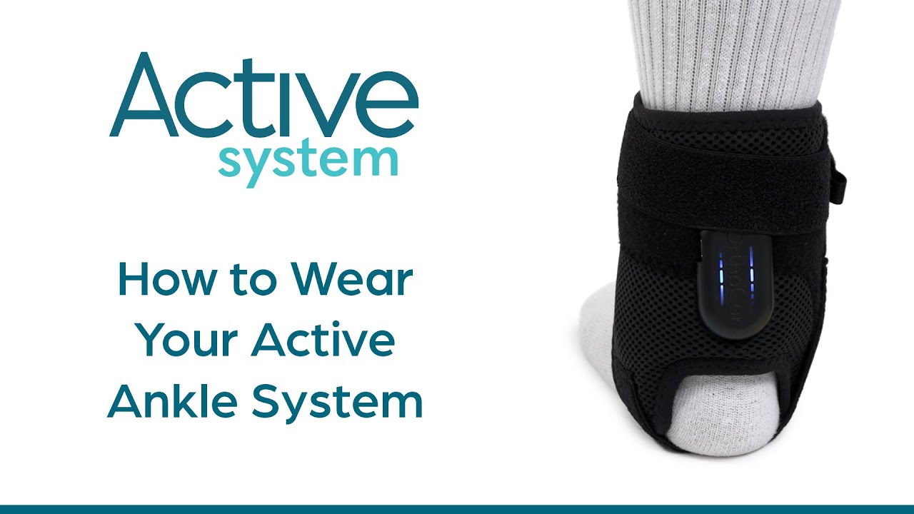 How to Wear the OrthoCor Active System on Your Ankle - YouTube