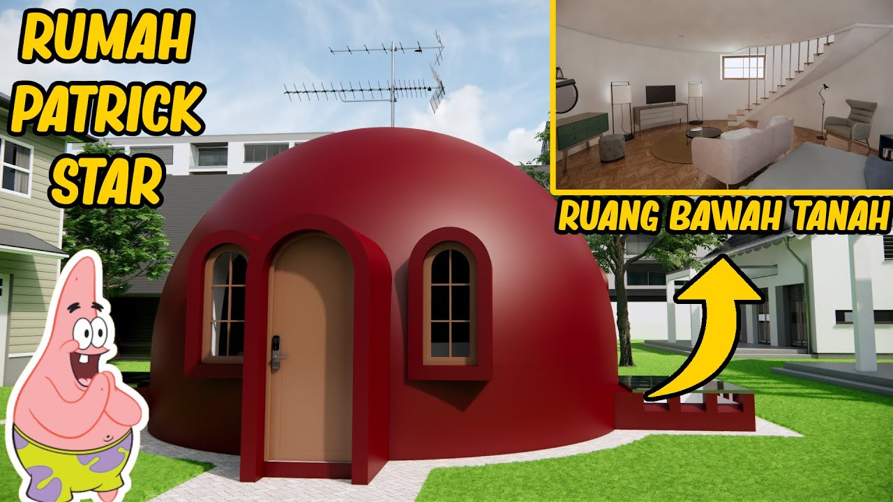 RUMAH PATRICK STAR ADA RUANG BAWAH TANAHNYA !!! - YouTube