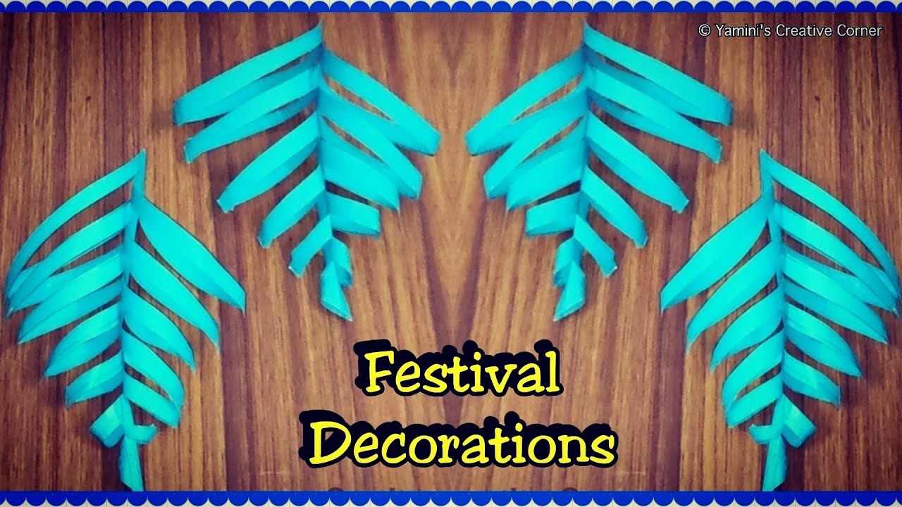 Simple Background Decoration for Festivals|| Festival special ...