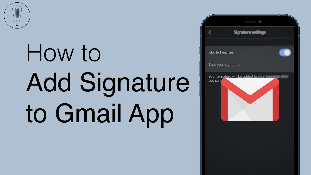 How to Add a Signature to Gmail App | On an iPhone in 2022 - YouTube