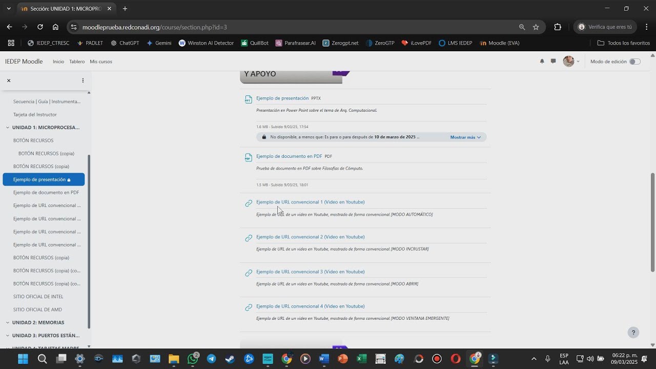 IEDEP - Tutoriales básicos de Moodle - Creación de páginas con contenido HTML - YouTube