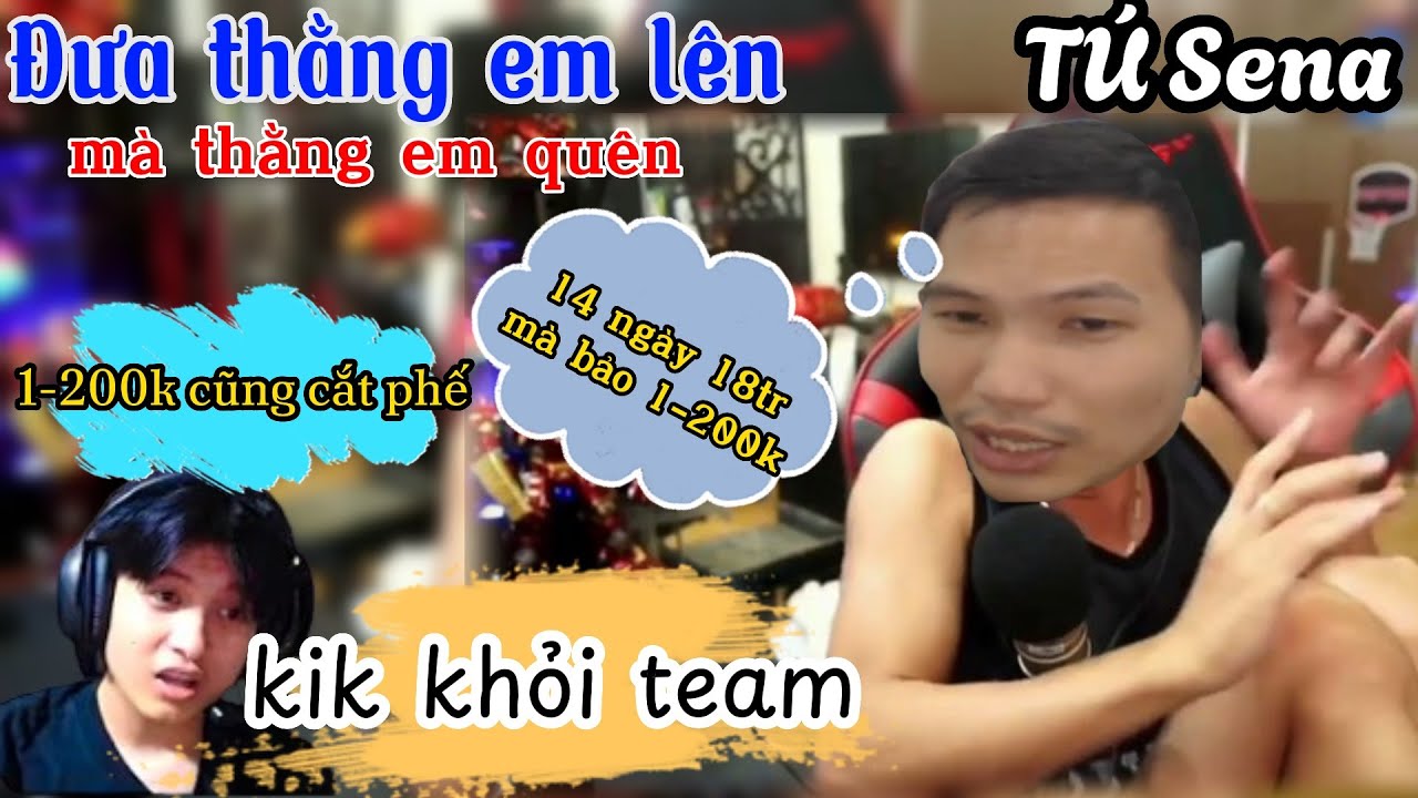 TÚ Sena- Kík Lingk khỏi SBCB. ĐƯa thằng em lên, mà thằng em quên - YouTube