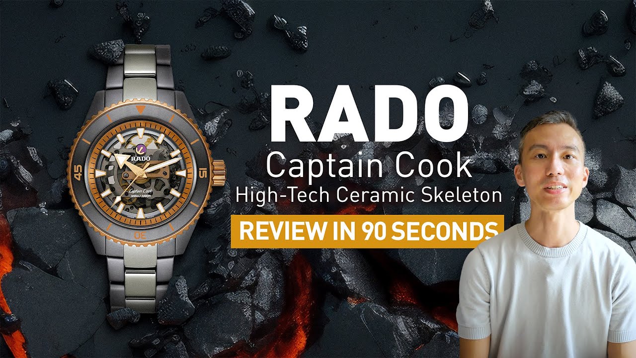 CROWN Reviews: Rado's Captain Cook High Tech Ceramic Skeleton - YouTube