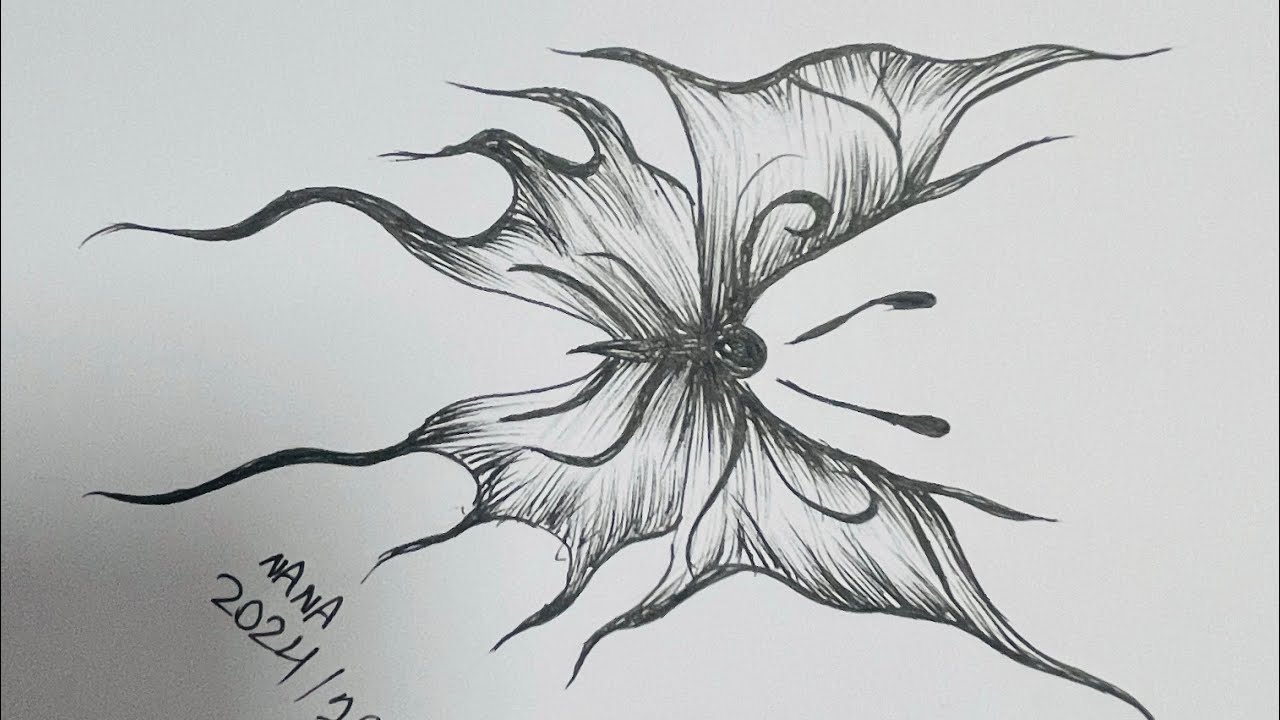 Butterfly Drawing Tutorial for Beginners.#drawing #art2024 - YouTube