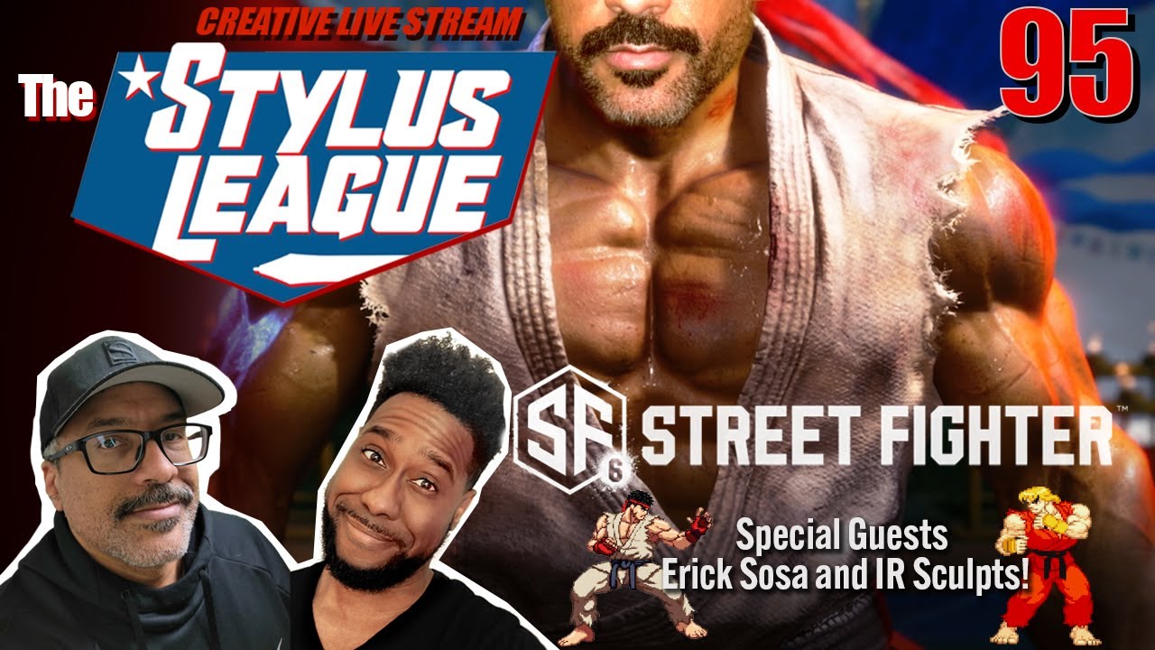 Street Fighter 6 3D modeling - Stylus League Creative Live Stream ...
