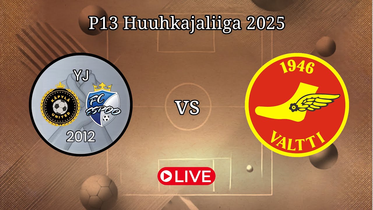Huuhkajaliiga 2025 - Käpylä United / FC Espoo YJ1 vs. Valtti - YouTube