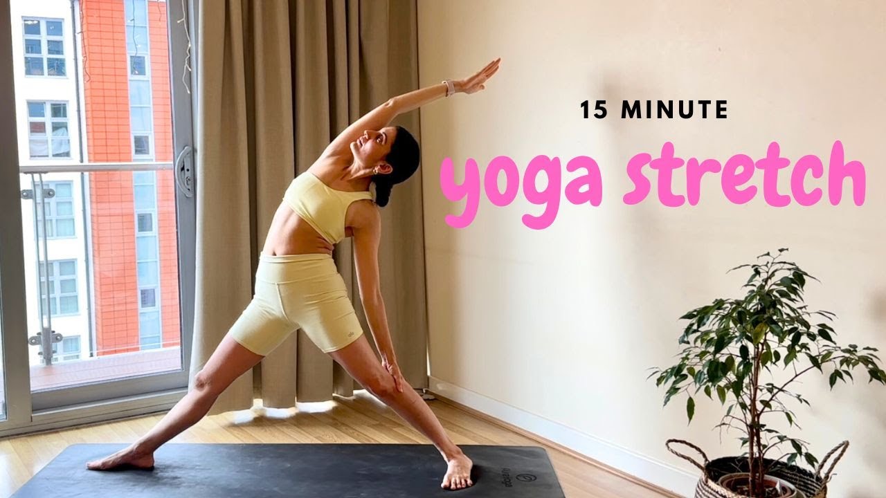 15 Minute Yoga Stretch Break || Open Your Body & Feel Energised - YouTube
