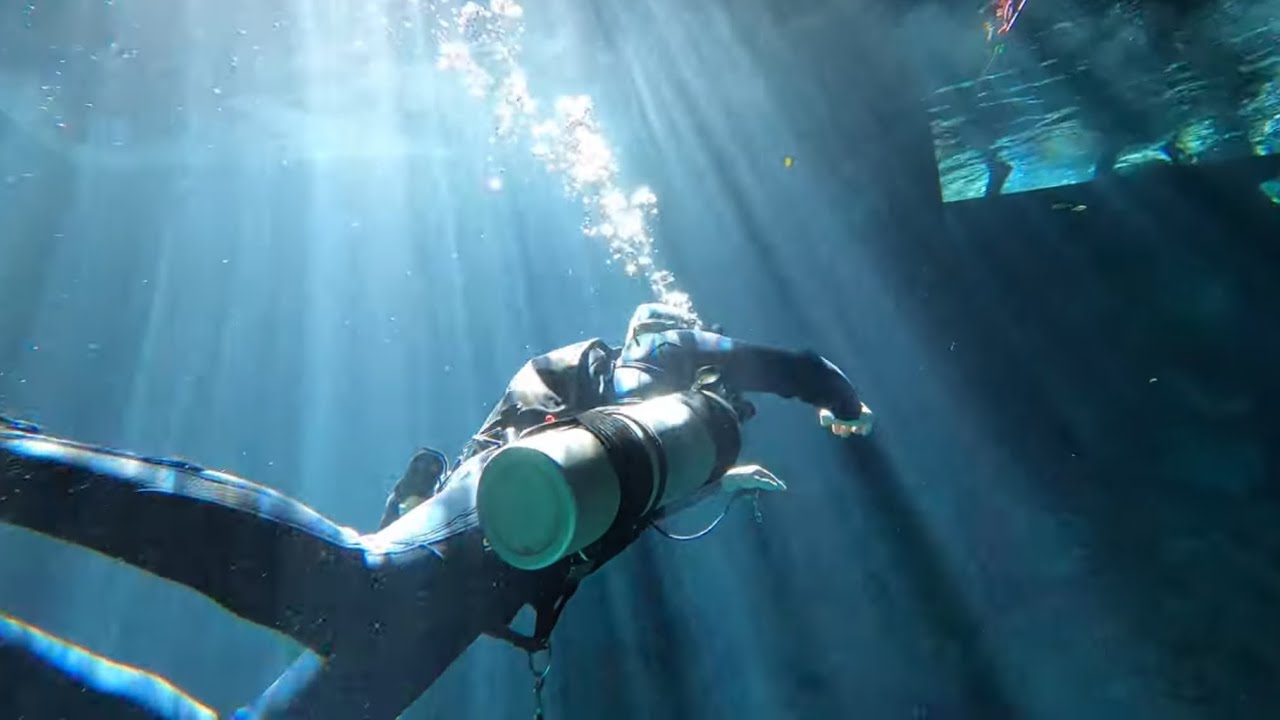@TrinaMason video journal travel to Mexico cenote scuba dive with Popi ...