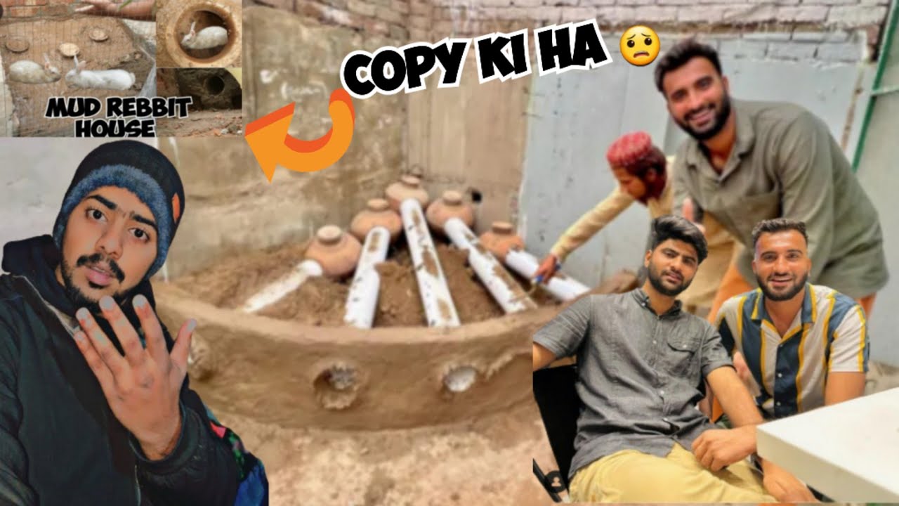 Mud Rabbit House 🐇 | Shehr Main Dehat Ki Copy Ki Ha 😟 | Home Made ...