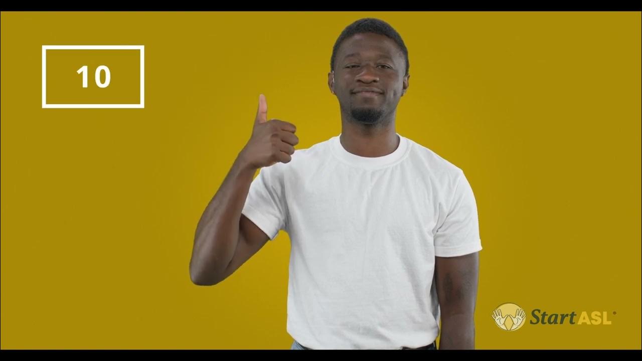 Cardinal Numbers 1-10 | Start ASL - YouTube