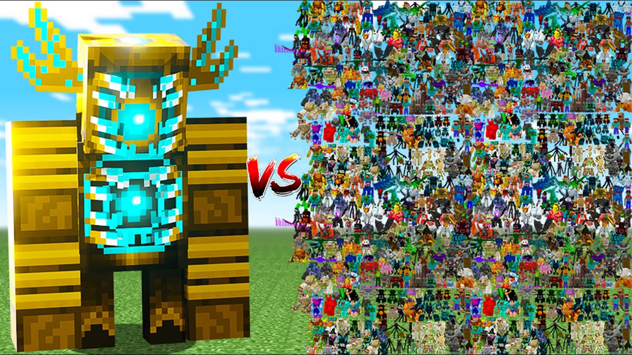 GOLDEN TUNGSTEN ZORDEN vs 500 RANDOM MOBS! - YouTube