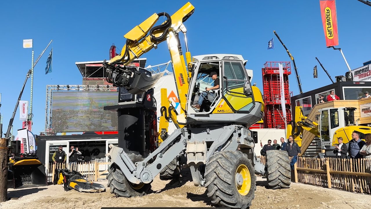 Menzi Muck M545X at Bauma 2022 - YouTube
