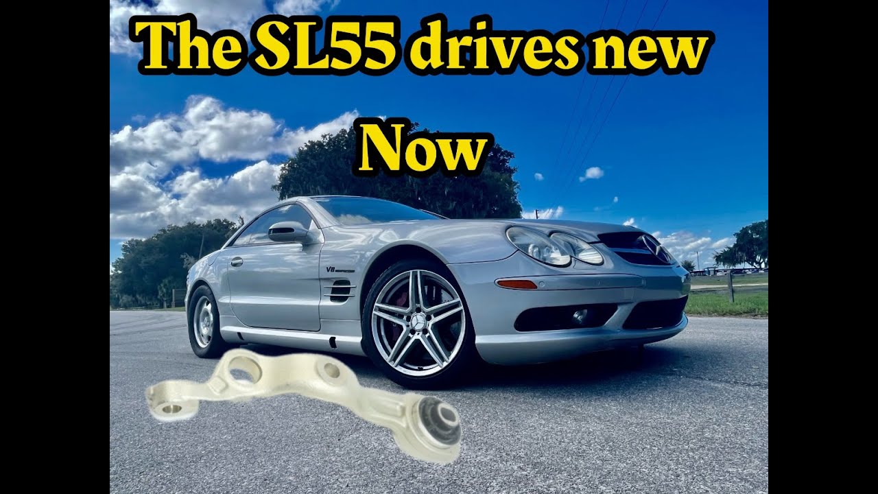 Mercedes control arm replacement sl55 sl500 sl550 R230 - YouTube