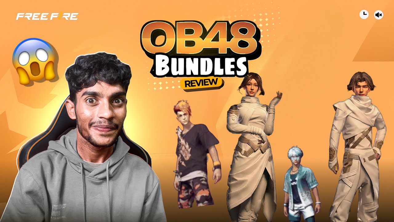 OB48 ALL BUNDLES REVIEW 🇮🇳 Garena Free Fire - YouTube