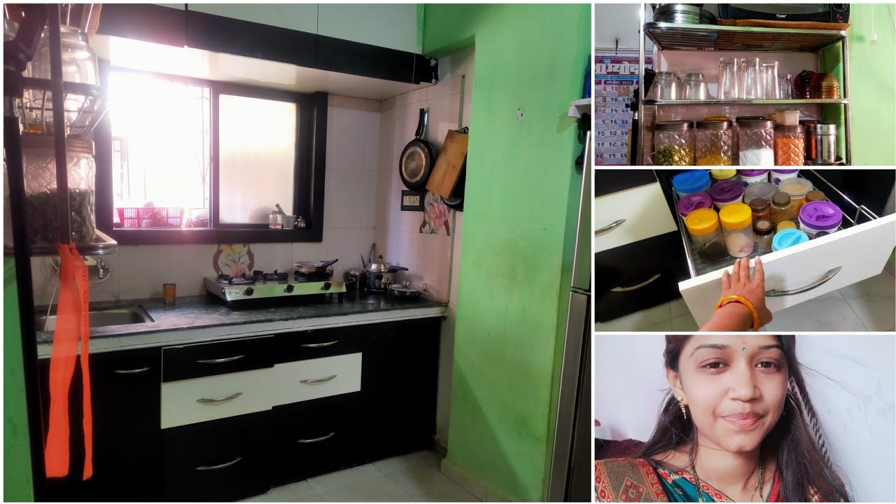 🌺my small kitchen tour...how i organized my small kitchen ️ - YouTube