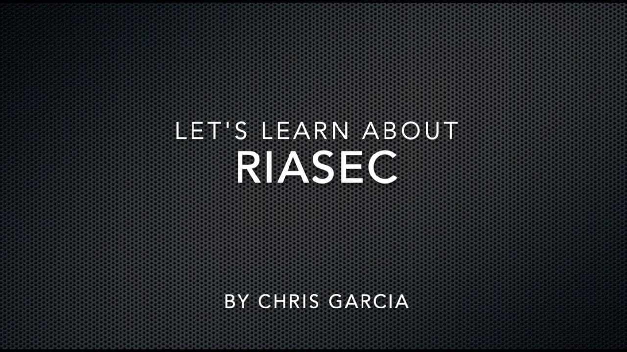 Let's Learn About RIASEC - YouTube