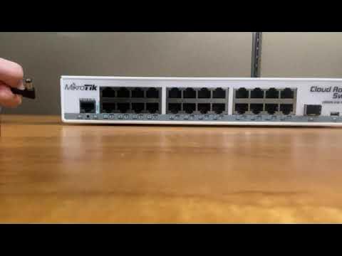 How to factory reset a MikroTik Cloud Router - YouTube