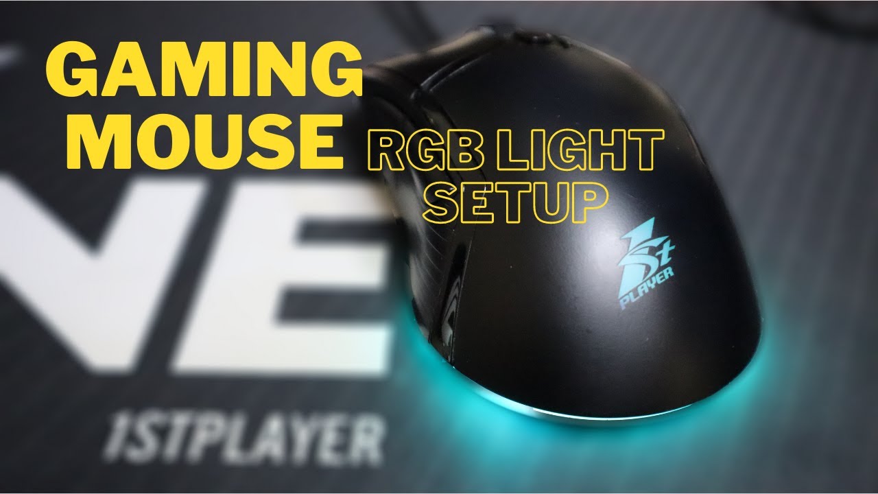 1st Player Gaming Mouse RGB Setup | DK 8.0/9.0 || Vlog#42 - YouTube