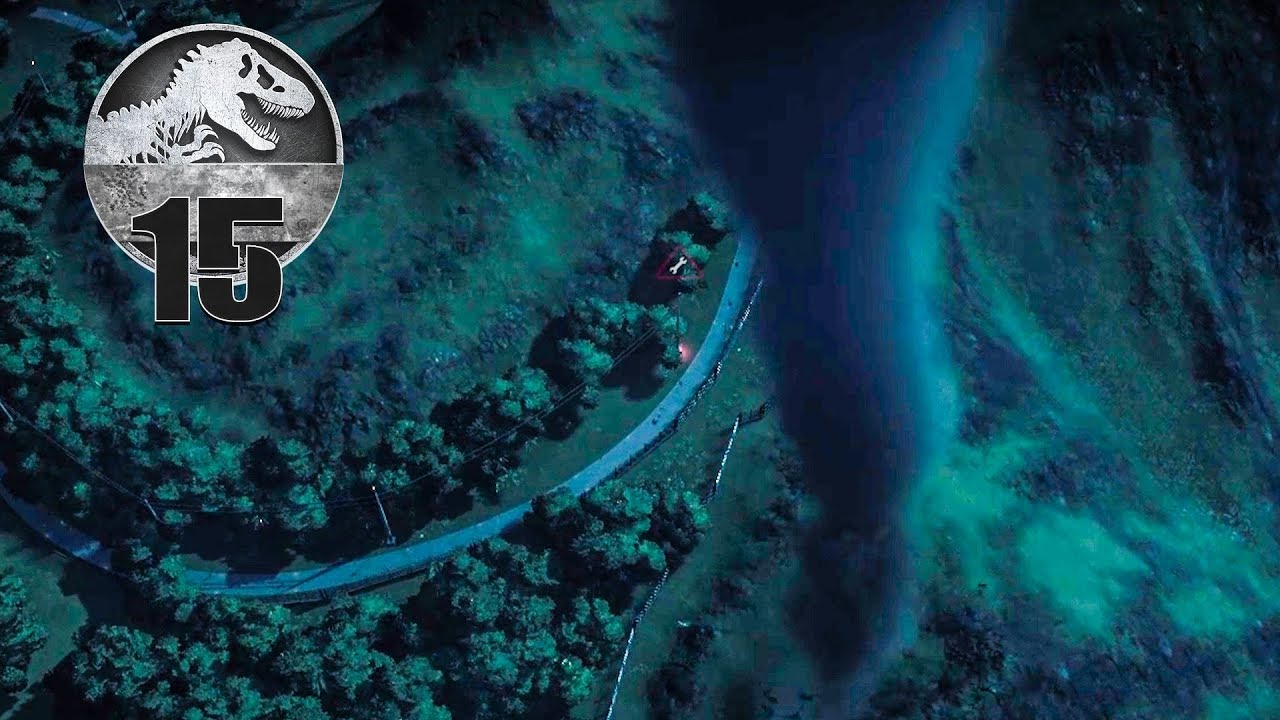 Jurassic World Evolution - Part 15 - HIT BY A TORNADO - YouTube