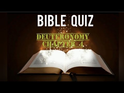 BIBLE QUIZ | DEUTERONOMY CHAPTER 4 - YouTube