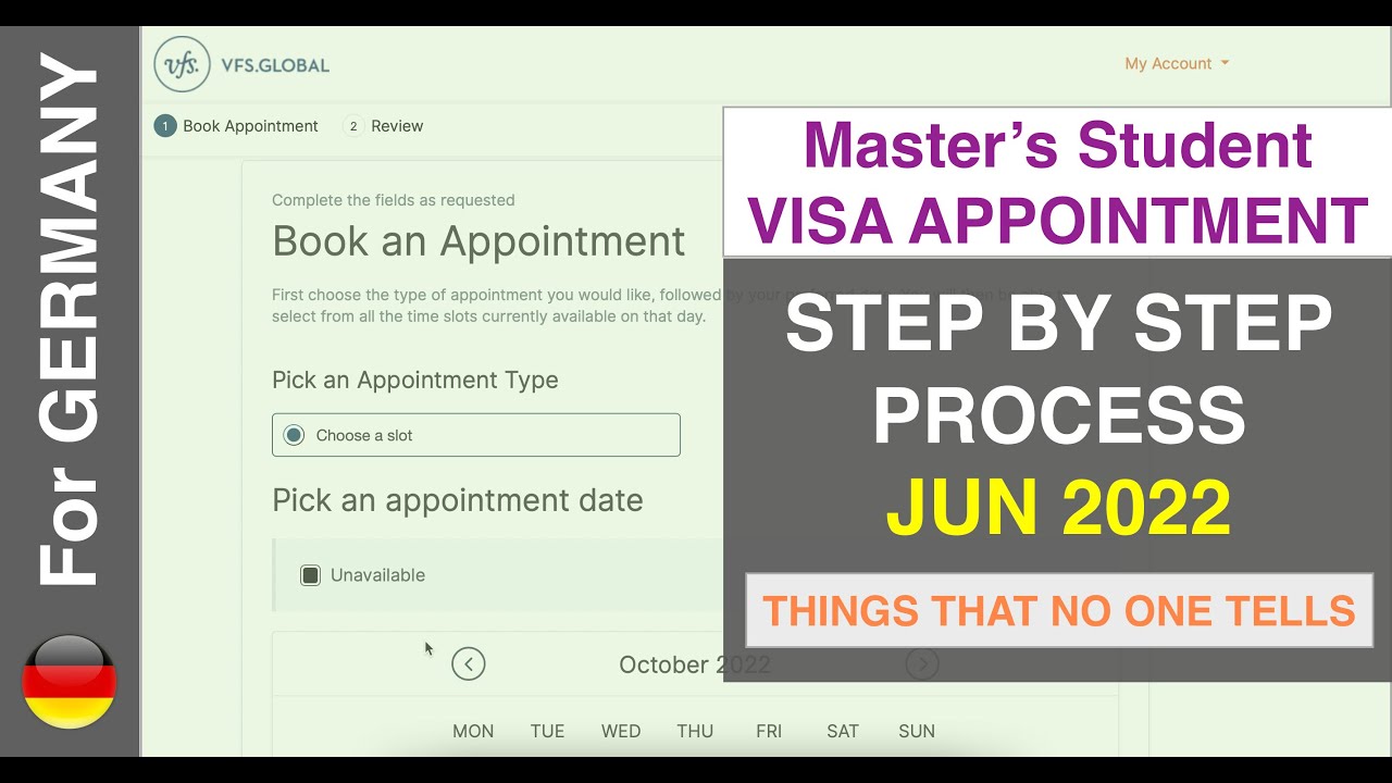 VFS Appointment Waiting Time for Germany Masters Student Visa - Update ...