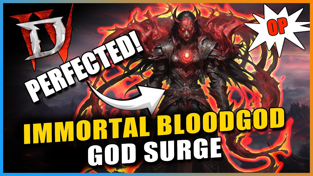 Diablo 4 - NEW BEST UNKILLABLE GOD SURGE! Perfected Blood Surge Build ...