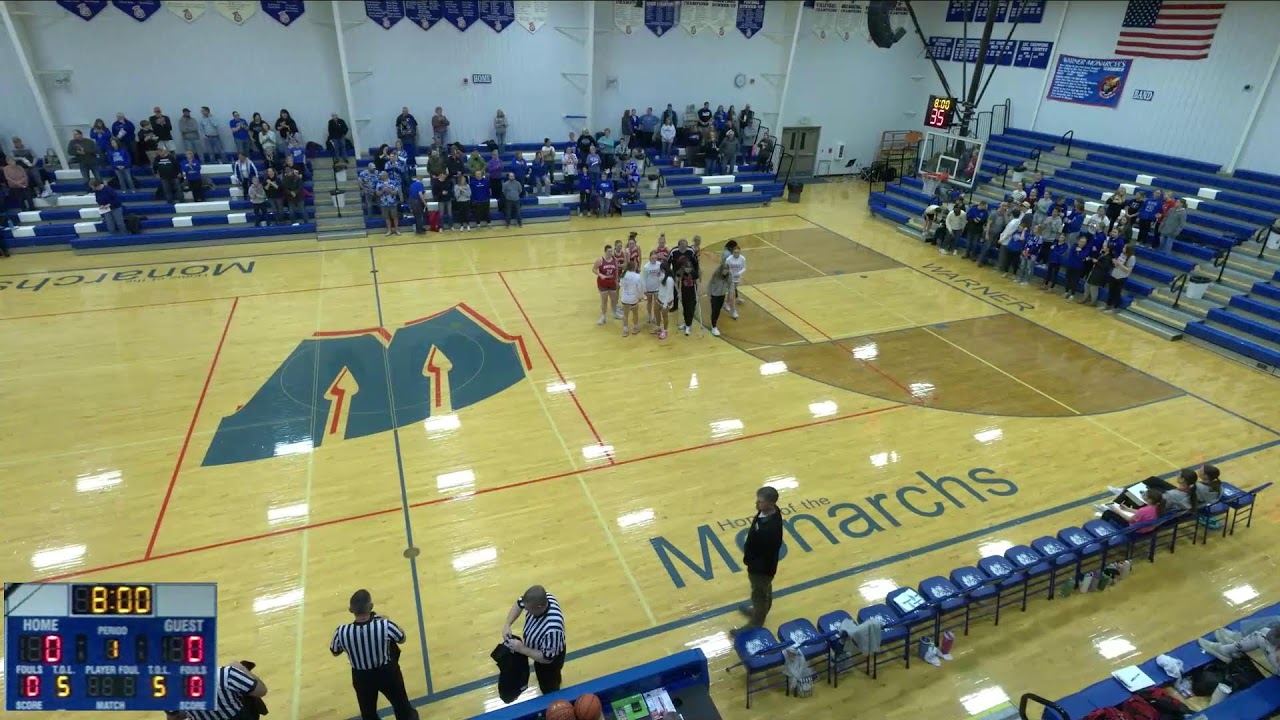 JV GBB - Warner Monarchs vs. Britton-Hecla Braves - YouTube