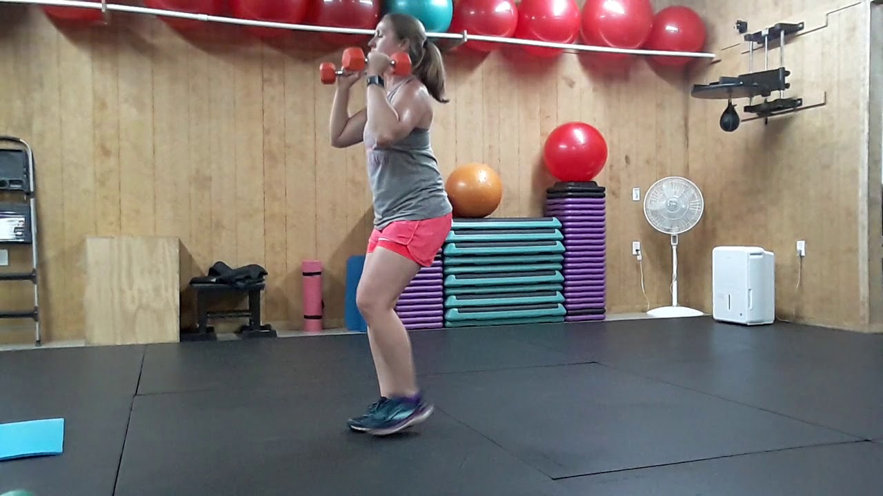 AKHM Reverse Lunge with Overhead Press - YouTube