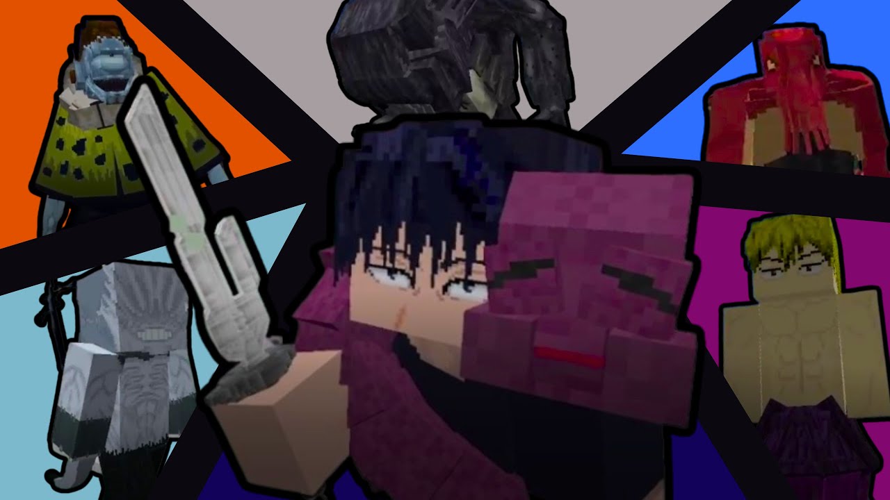 Toji vs Cursed Spirits | Minecraft Jujutsu Kaisen Mod - YouTube
