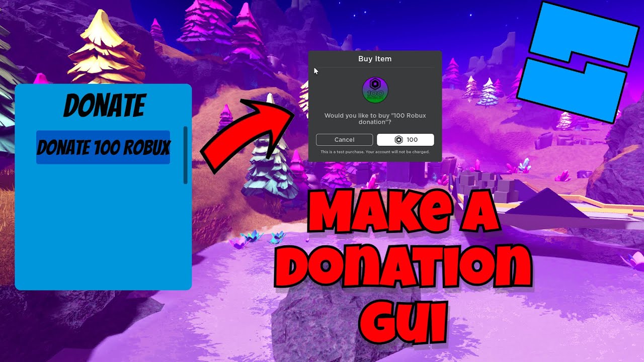 How to make a working donation GUI in Roblox studio - YouTube