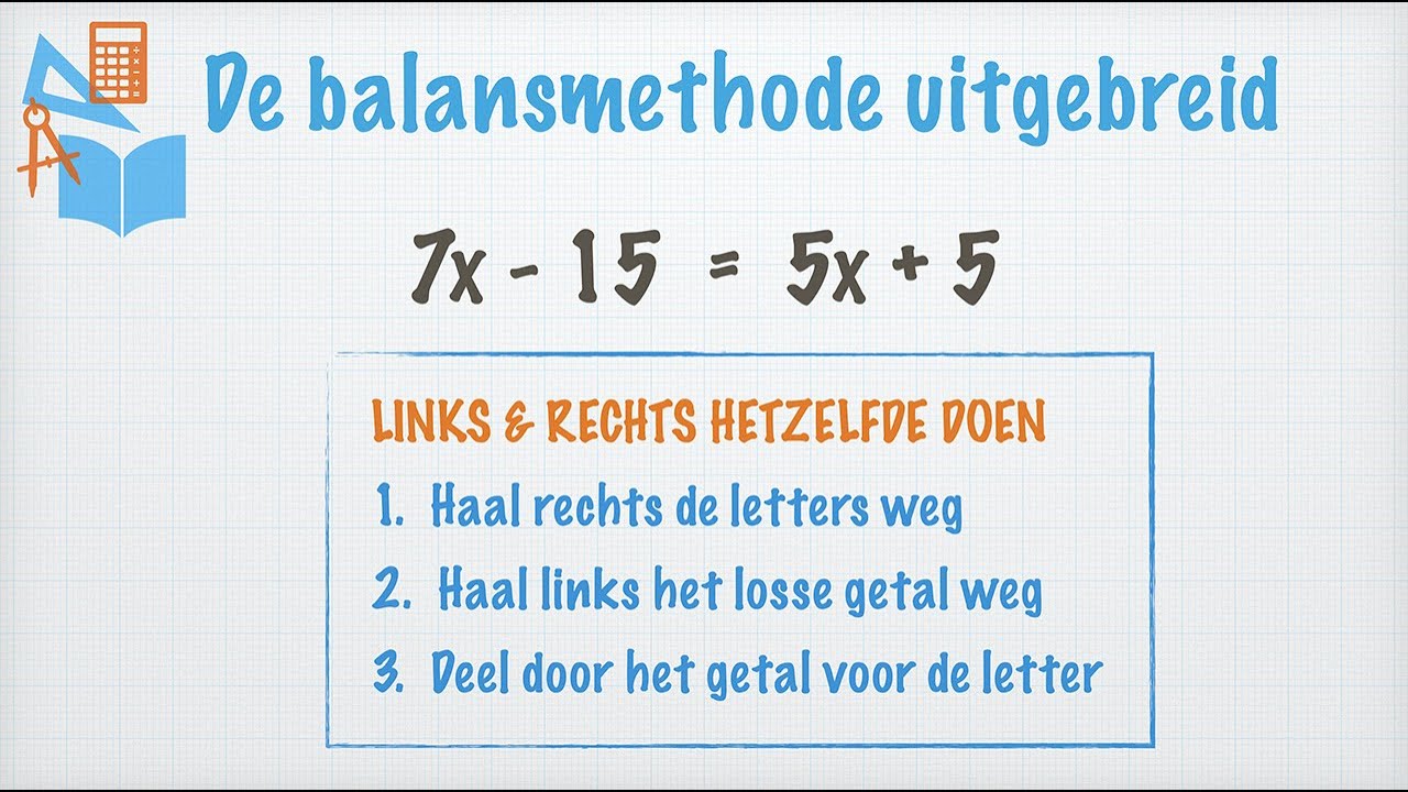 De balansmethode uitgebreid - YouTube