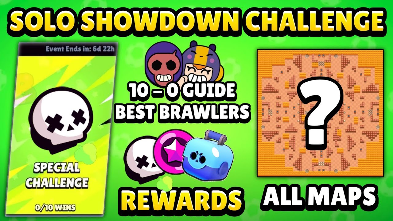 SOLO SHOWDOWN CHALLENGE - All Maps, Rewards, Best Brawlers & Release ...