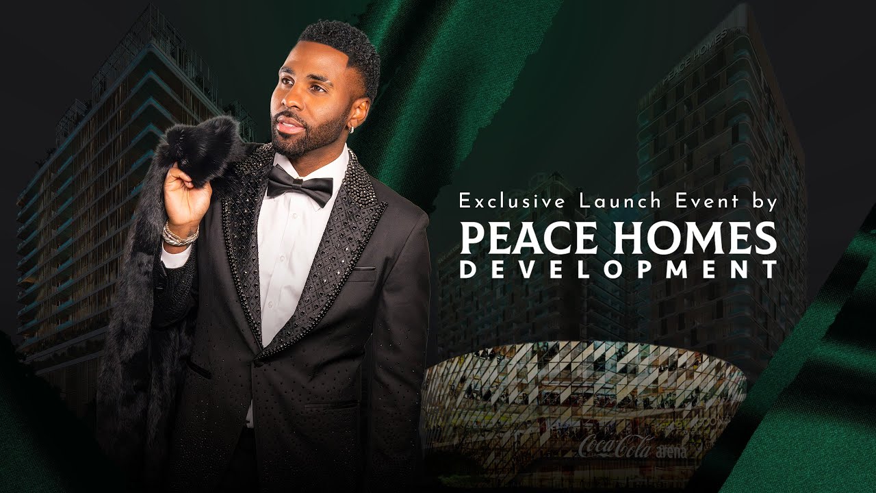Peace Homes Launch Event | Coca Cola Arena | Peace Lagoons | Sky Vista ft @JasonDerulo - YouTube
