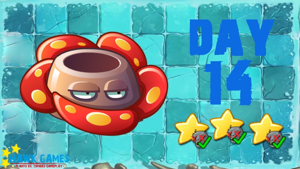 Plants vs Zombies 2 China - Frostbite Caves Day 14 [Rafflesia]《植物大战僵尸2 ...