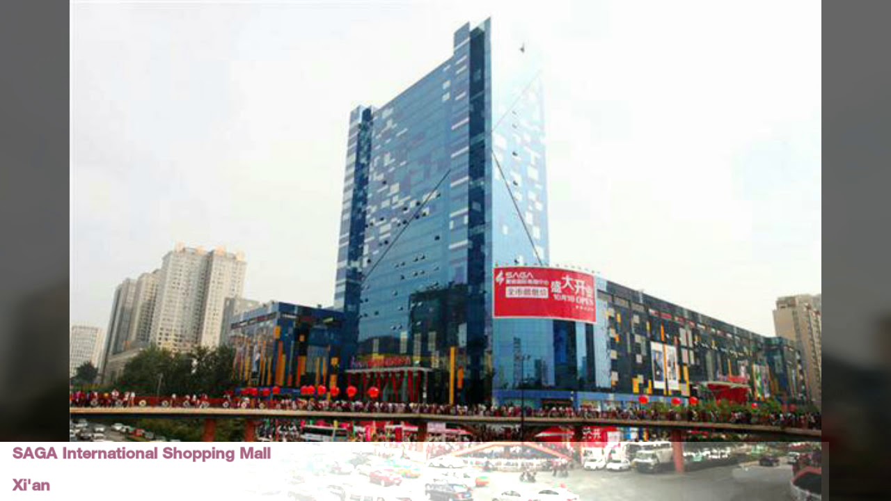 SAGA International Shopping Mall Xi'an China - YouTube