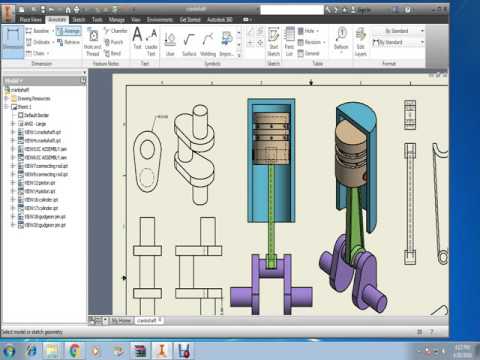 How to make drawing in INVENTOR - YouTube