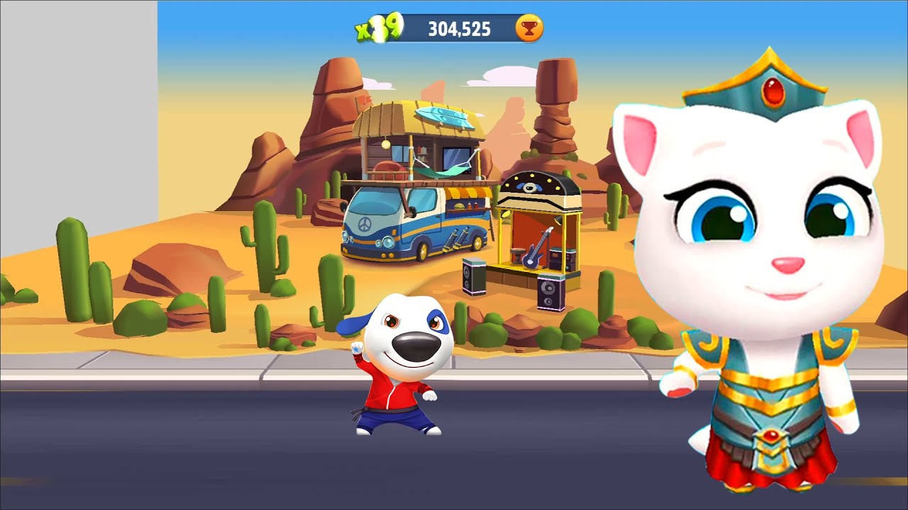 Talking tom gold run Christmas 💘 Valkyrie Angela Upgrade Hank’s Home ...