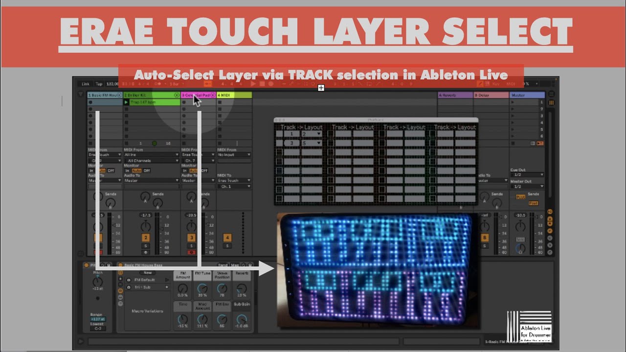 Erae Touch with Ableton Live - Max for Live device - YouTube