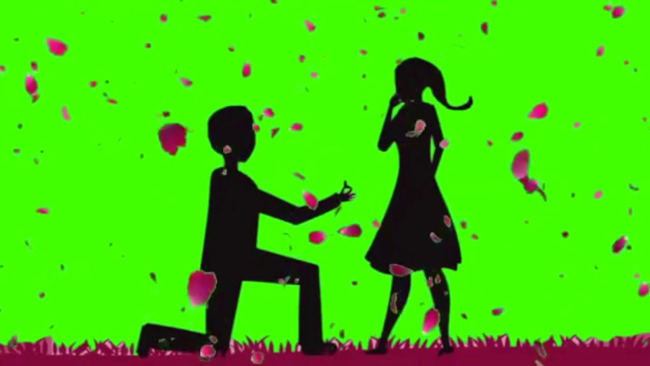 TOP GREEN SCREEN LOVE SILHOUETTE - YouTube