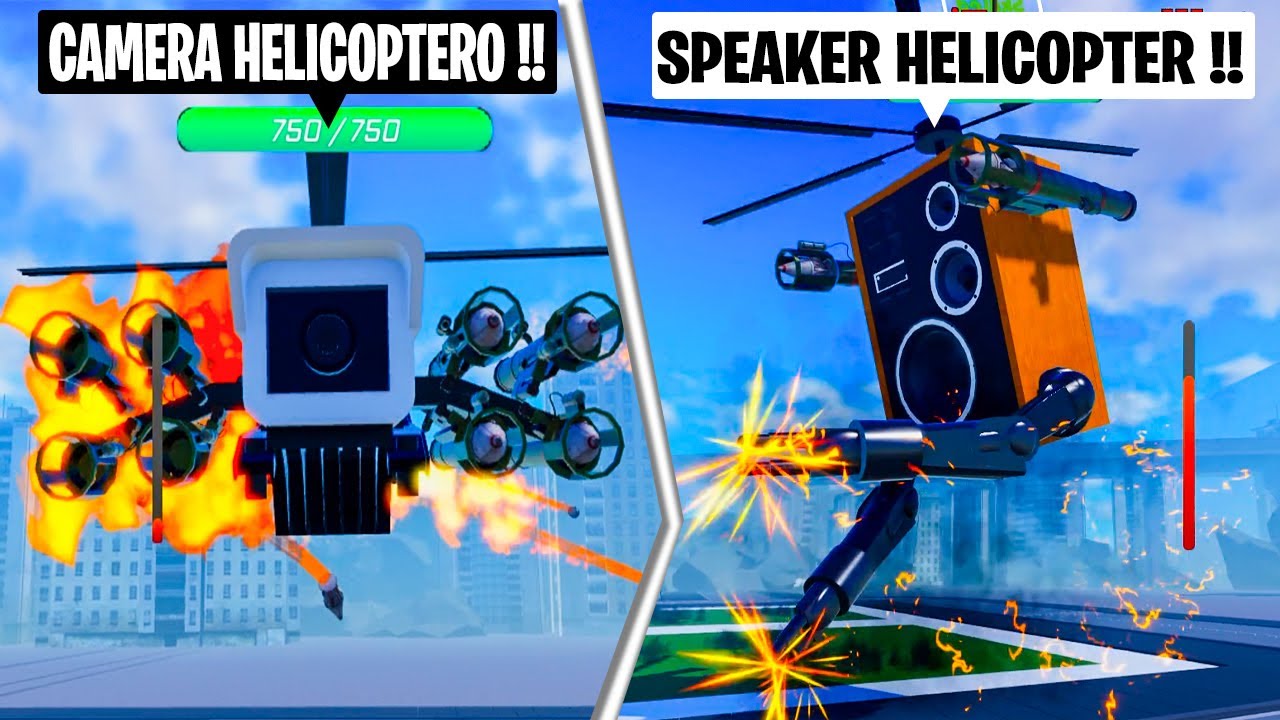CAMERA ATTACK HELICOPTER y SPEAKER HELICOPTER ShowCase !! Roblox ...