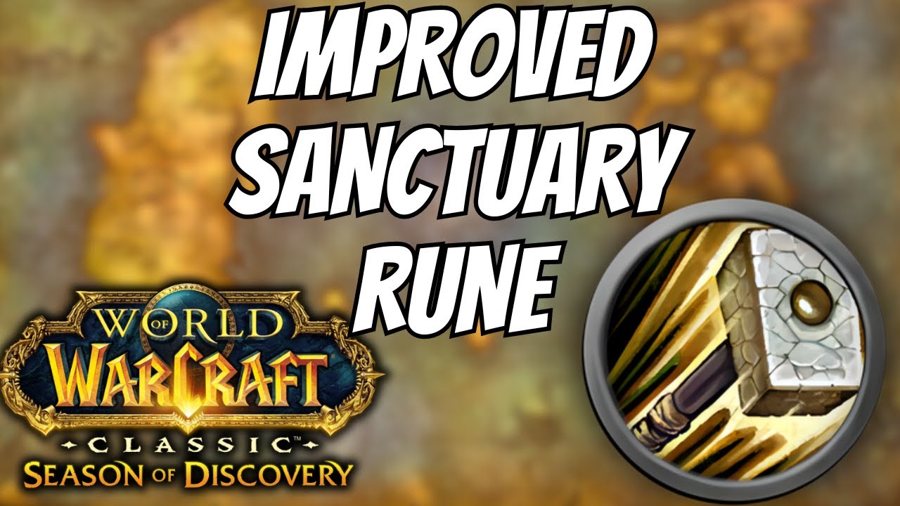 Improved Sanctuary Rune for Paladin | Phase 3 Season of Discovery - YouTube